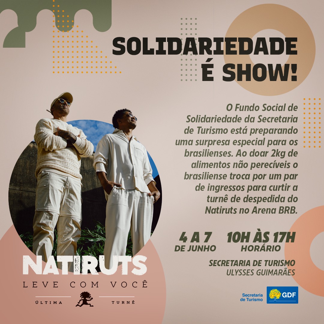 Natiruts: show solidário - Voadora Cultural